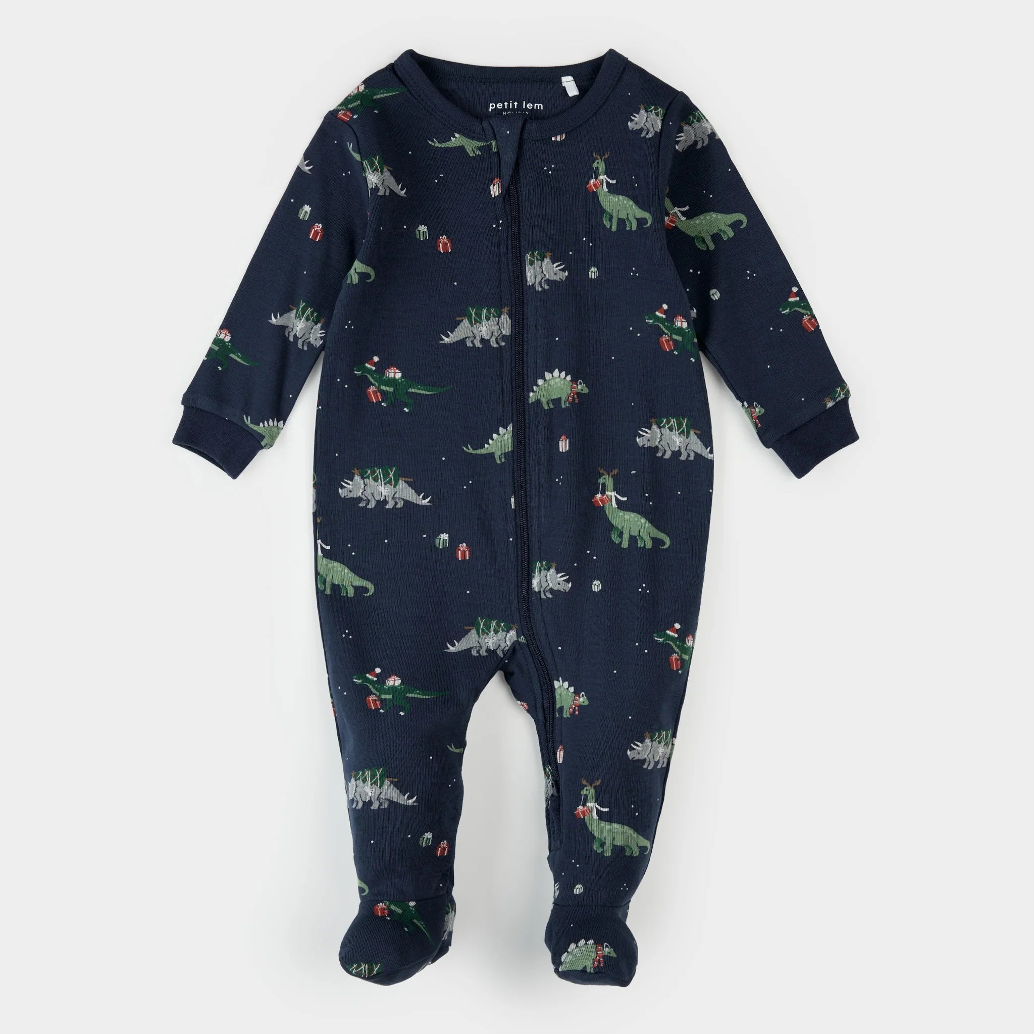 PETIT LEM- BABY HOLIDAY DINOSAUR SLEEPER – Bigley Shoes and Clothing